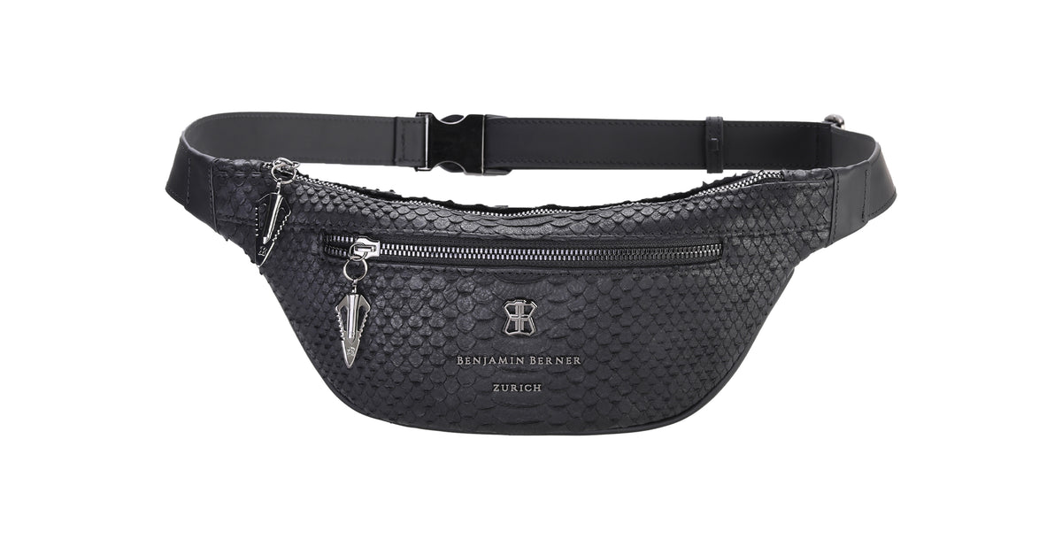 BNJ BUMBAG BLACK PYTHON CUT MATT NAPPA – Benjamin Berner