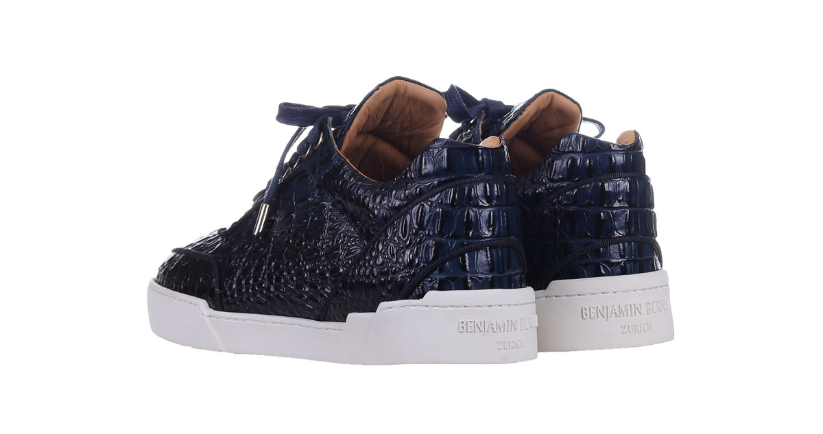 Low-Top NAVY ALLIGATOR EFFECT – Benjamin Berner